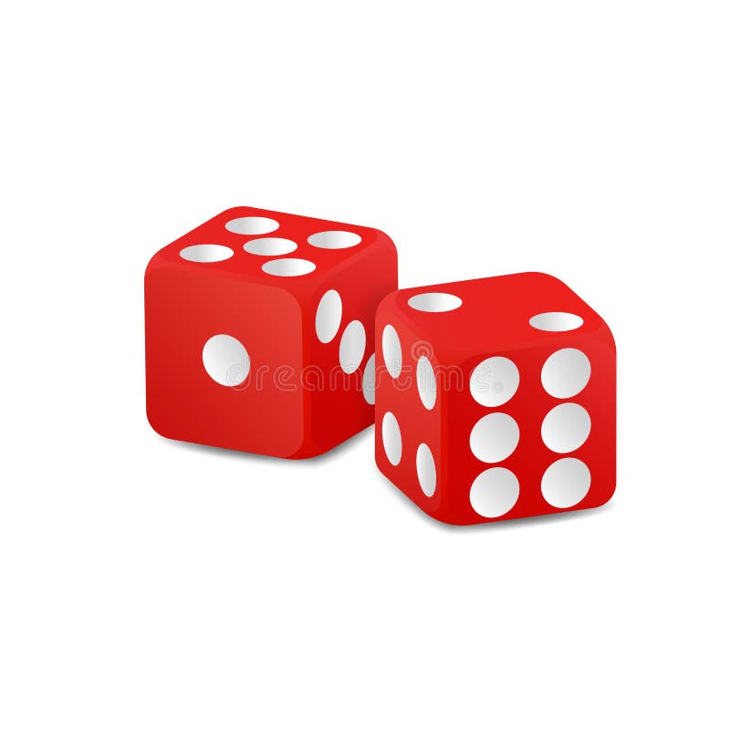 Red Dice stock illustration. Illustration of company - 350206698