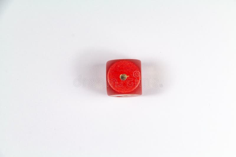 Red Dice on White Background Stock Image - Image of colorful, wood ...