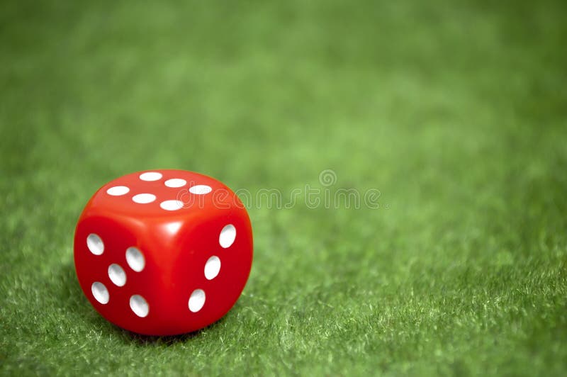 Red Die stock photo. Image of dice, game, fortune, roll - 14887472