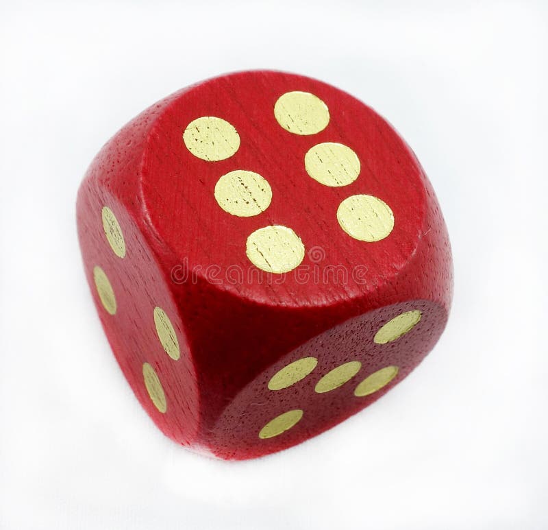 Red Die. stock photo. Image of shape, rounded, face, competition - 37404210