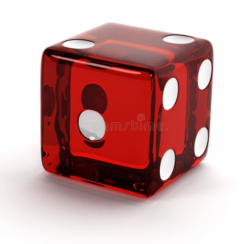 Red Die stock illustration. Illustration of concept, leisure - 50849378
