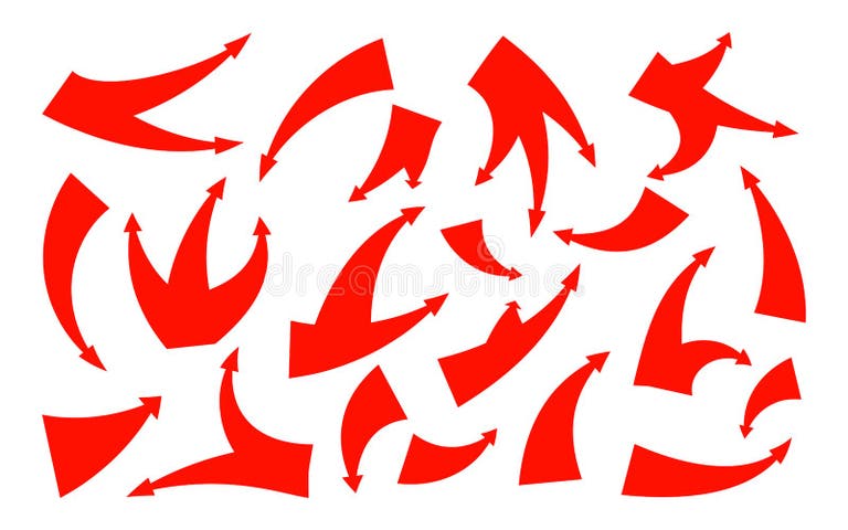 Red Attack Arrow Icon Historical Retro Map Vector Stock Vector ...