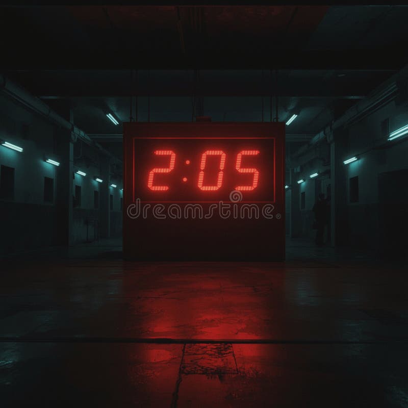 Red Digital Clock Displays Stock Illustrations – 341 Red Digital Clock ...