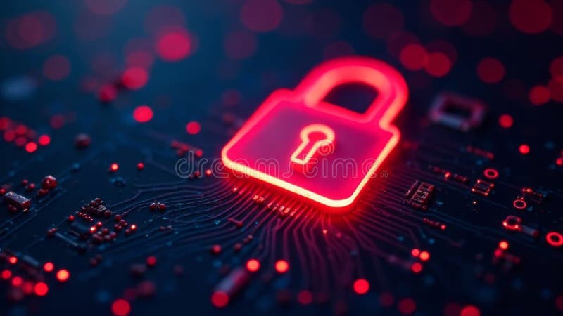 Red Digital Lock Different Chips Stock Photos - Free & Royalty-Free ...