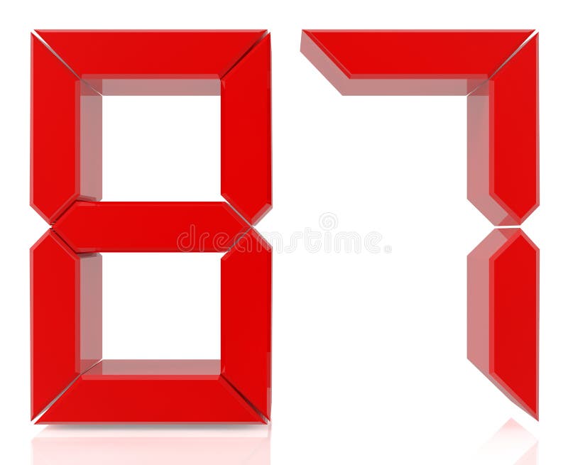 Numeral 87 Stock Illustrations – 42 Numeral 87 Stock Illustrations ...
