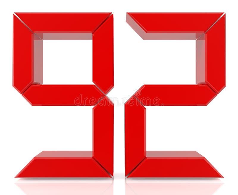 Numeral 92 Stock Illustrations – 36 Numeral 92 Stock Illustrations ...