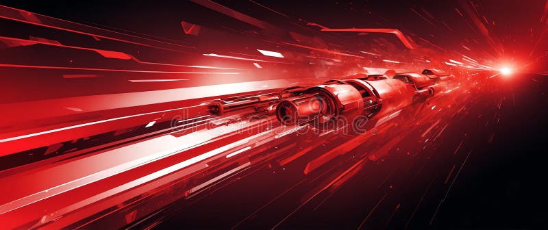 Red Digital Speed Future Technology Abstract Concept Background Banner ...