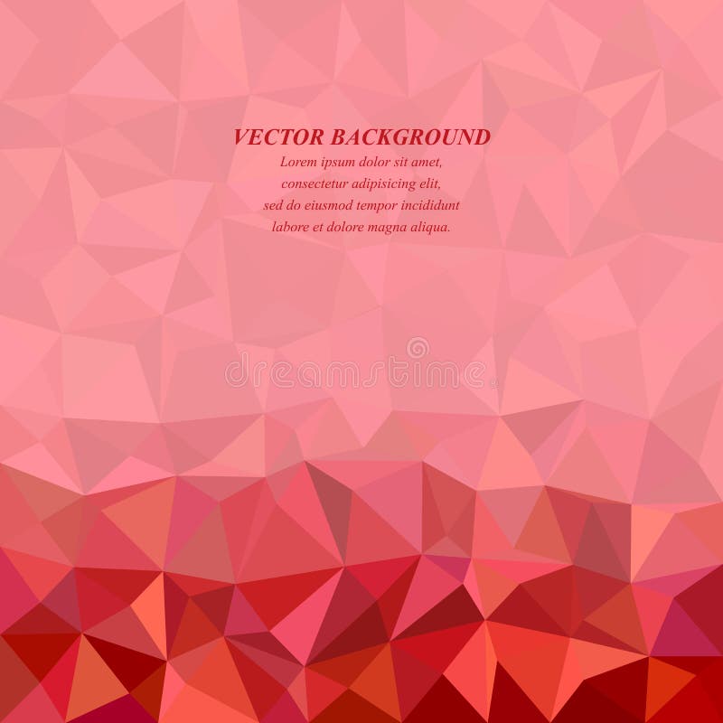 Red Digital Triangle Tile Background Stock Vector - Illustration of ...