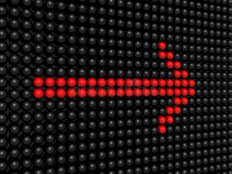 Red direction sign stock illustration. Illustration of creative - 14204855