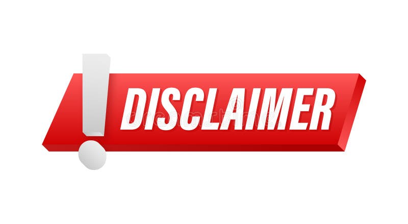 Red Disclaimer Sign, Badge, Icon. Vector Illustration. Stock Vector ... Red Disclaimer Sign, Badge, Icon. Vector Illustration. Stock Vector ...