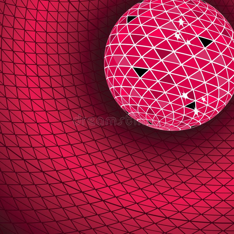 Red disco ball stock vector. Illustration of light, equipment - 13210613
