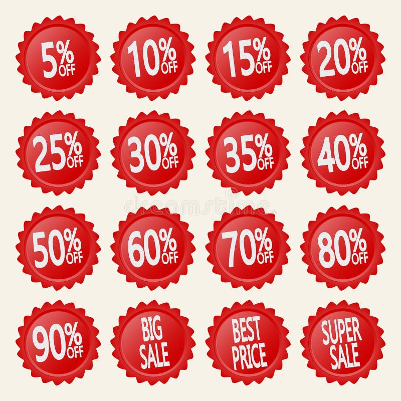 Take an Extra Sale coupons stock vector. Illustration of paper - 46714361