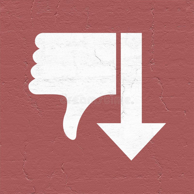 Dislike symbol stock illustration. Illustration of vote - 89782811