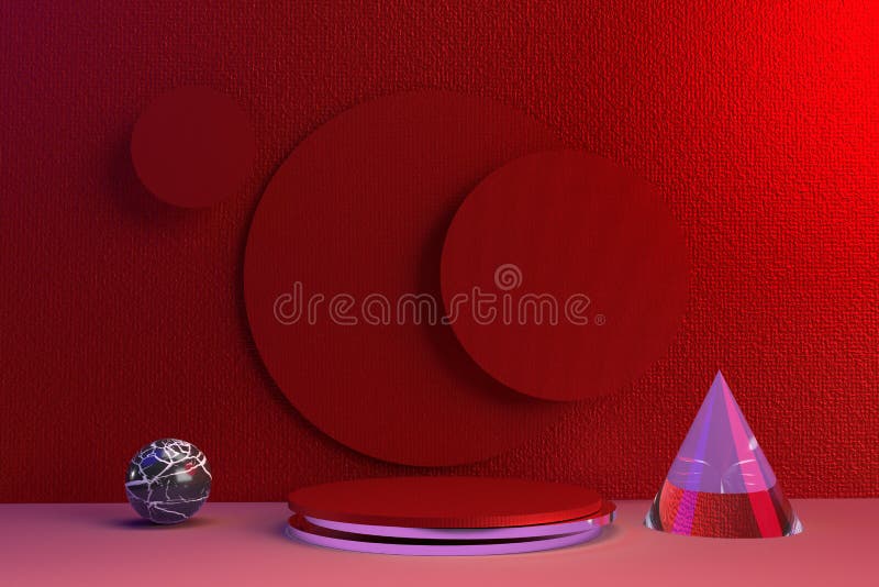 Red Display stock illustration. Illustration of empty - 203485055