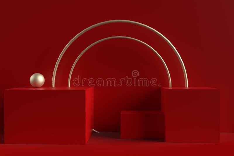 Red Display stock illustration. Illustration of concept - 203485104