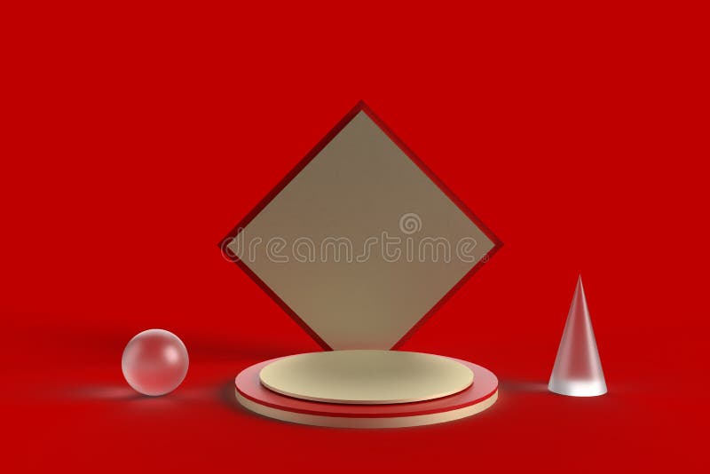 Red Display stock illustration. Illustration of empty - 203485123