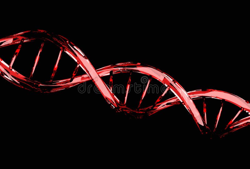 Red gene in DNA stock illustration. Illustration of abstract - 2108878