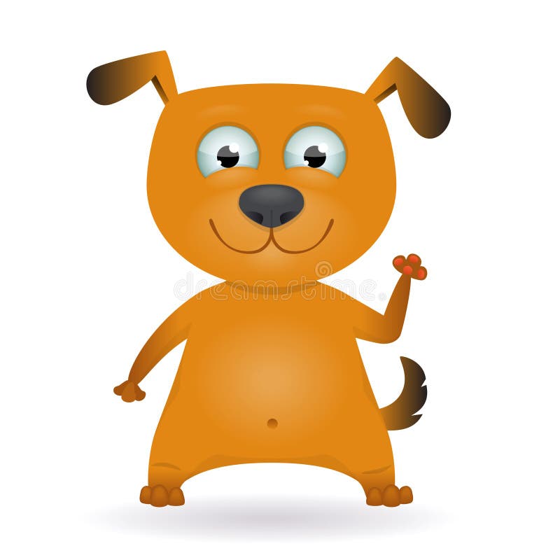 Red dog stock vector. Illustration of mongrel, pooch - 48801730