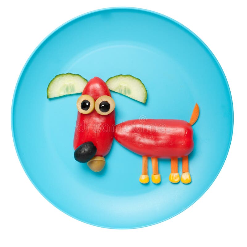 Red dog made of pepper stock photo. Image of funny, joke - 81637732