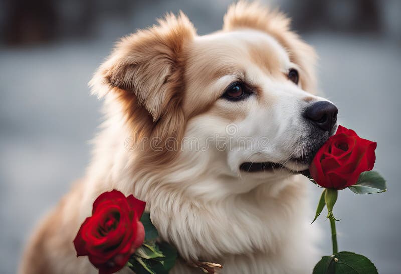 Red dog rose stock illustration. Illustration of flower - 305118530