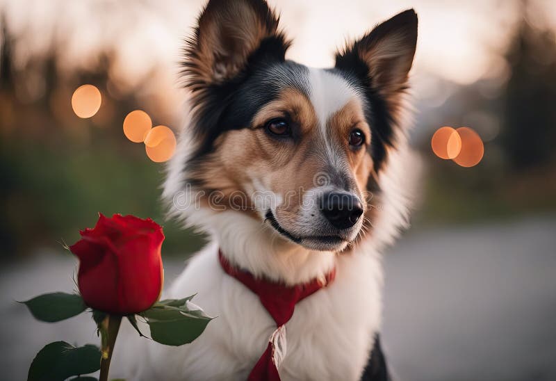 Red dog rose stock illustration. Illustration of flower - 305206129