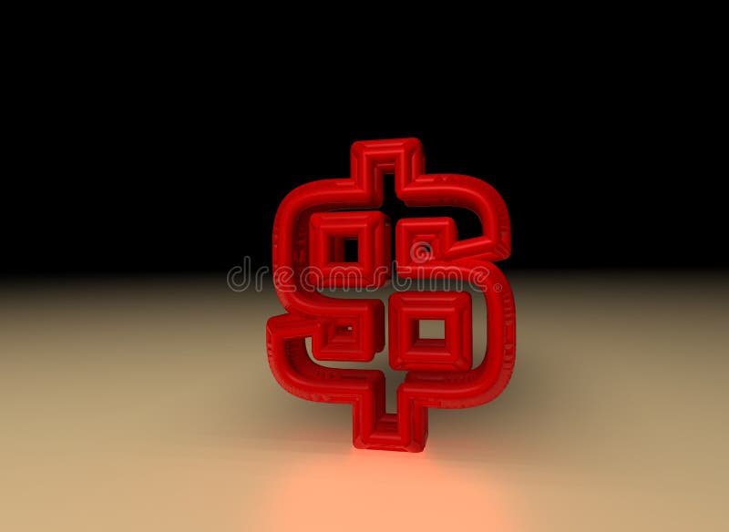 Red Dollar Sign stock illustration. Illustration of artwork - 6843880