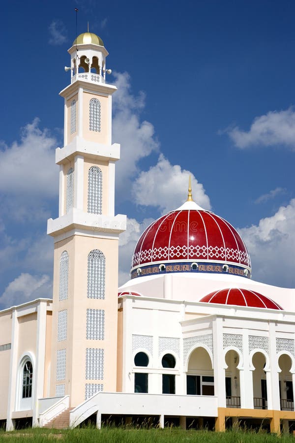 Red Mosque Dome stock image. Image of exterior, pray - 10889873