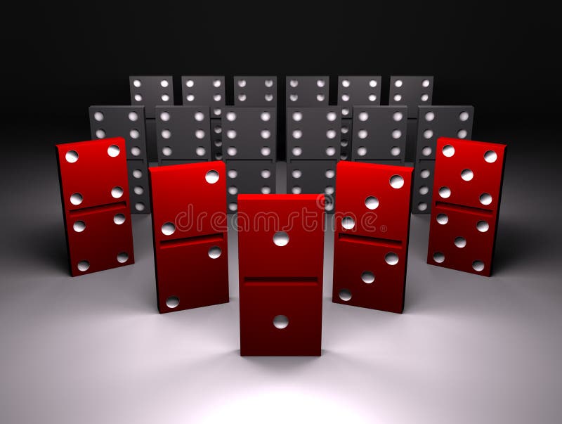 Red domino stock image. Image of orange, background, blue - 54991459