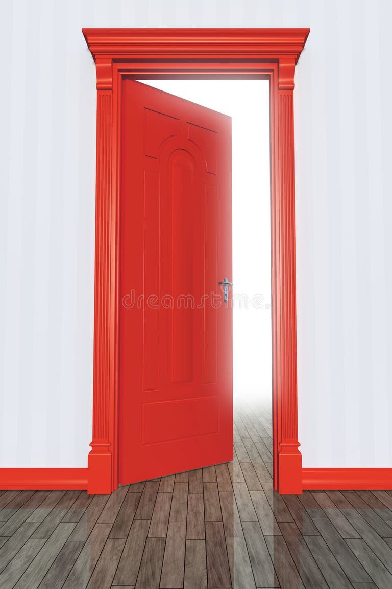 Open Red Door Stock Illustrations – 13,025 Open Red Door Stock ...