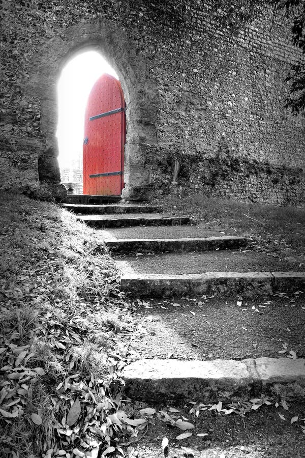 Red Door stock photo. Image of castle, colour, selective - 21816994