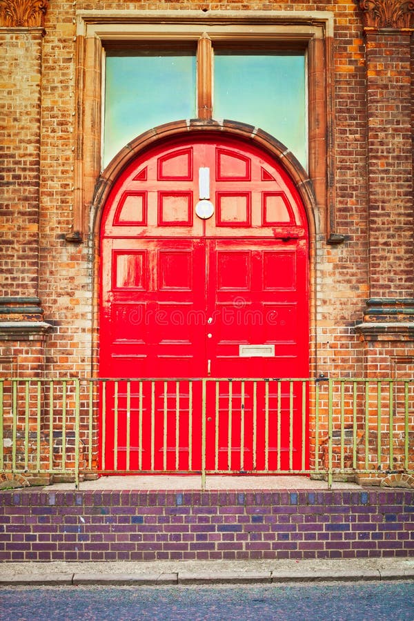 Red door stock photo. Image of huge, main, symmetry, door - 26626804