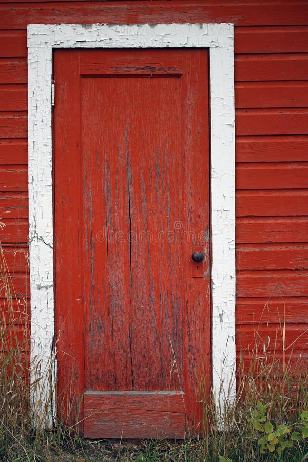 Red Door stock image. Image of farm, outdoors, nature - 69804731