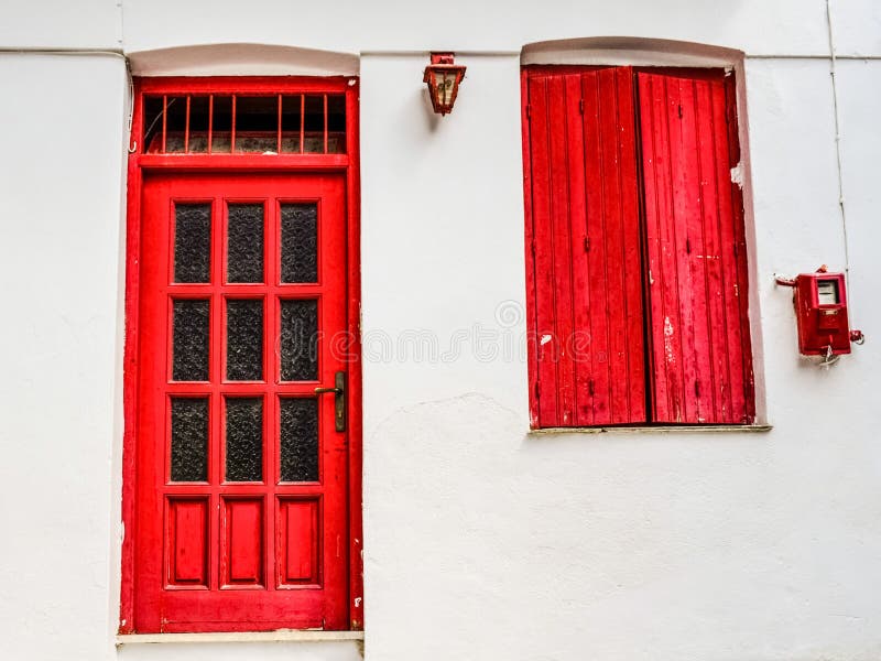 Red, Door, Window Picture. Image: 112569777