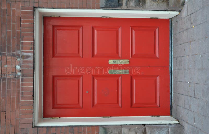 Red door stock photo. Image of enter, door, doorknob - 40674182