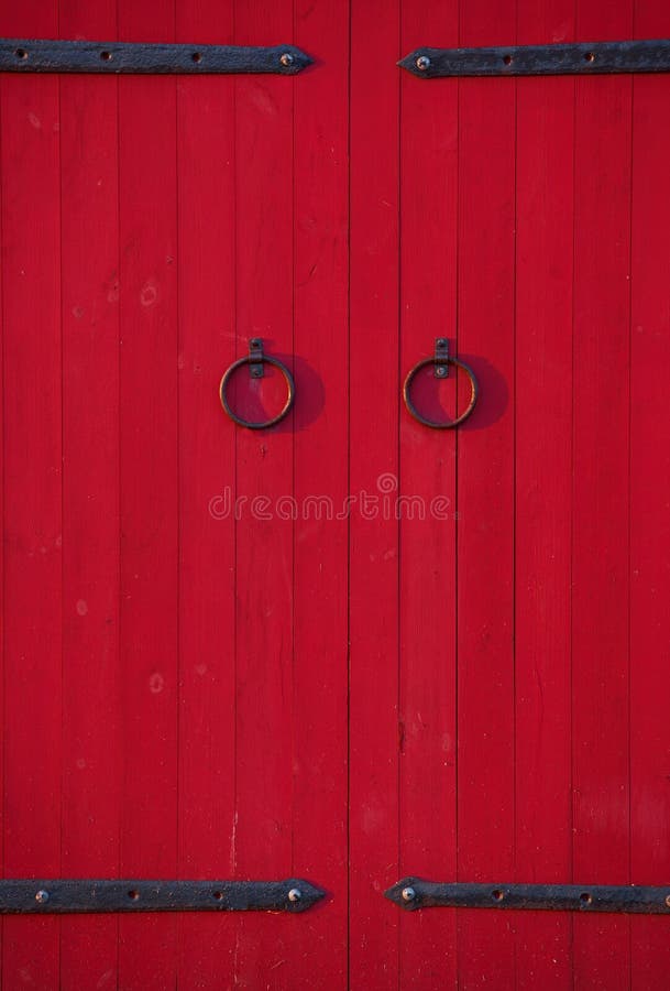 Red doors stock photo. Image of coloring, wall, straight - 23098504