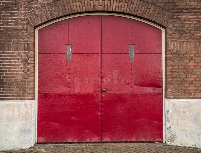 Red doors stock image. Image of workplace, building, entrance - 48158571