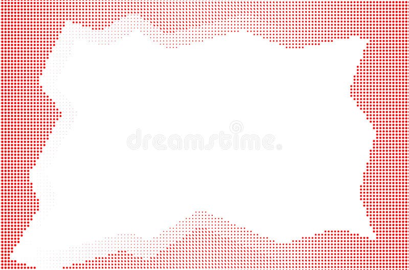 Red Dot Background As Page Border Stock Vector - Illustration of space ...