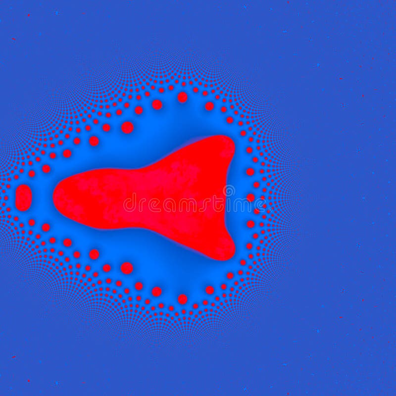 Red Dot Blob Blue Background Abstract Shades Shapes and Blurs Stock ...