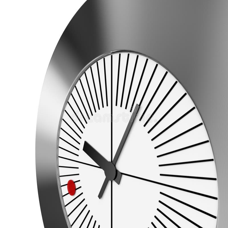 Red Dot Clock - Perspective Stock Illustration - Illustration of ...