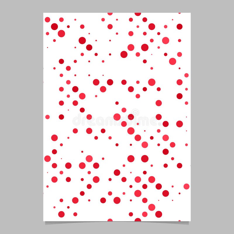 Red Dot Pattern Brochure Background - Vector Stationery Template Design ...
