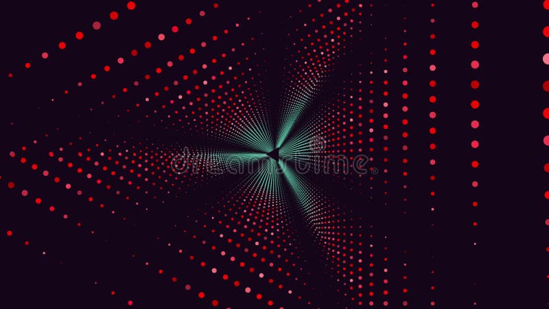 Red Dot Pattern Circular Arrangement of Varying Sizes on Black ...