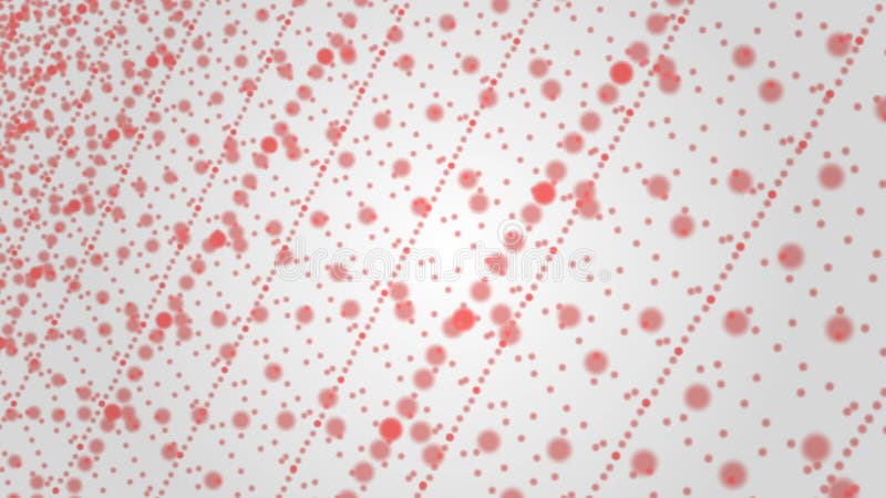 Red Dots Rotate Moving on White Background Stock Footage - Video of ...