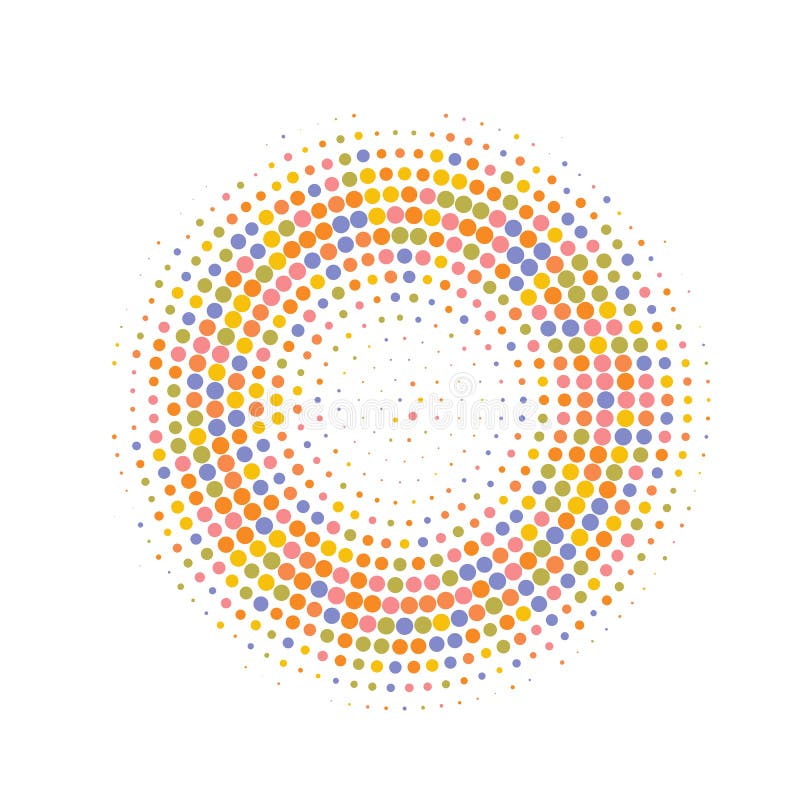 Red Dotted Backdrop Halftone. Pink Gradient Dot Halftone. Yellow Dots ...