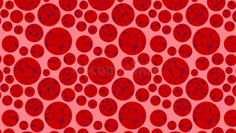 Red Dotted Circles Background Pattern Stock Vector - Illustration of ...