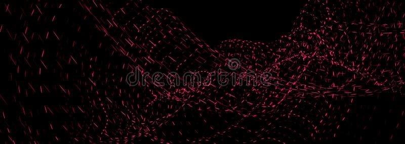 Red Dotted Lines of Lights on a Black Background Stock Photo - Image of ...