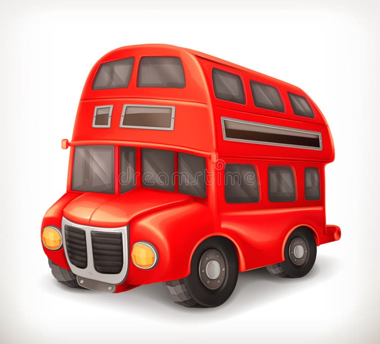 Bus Cartoon Decker Double Stock Illustrations – 700 Bus Cartoon Decker ...