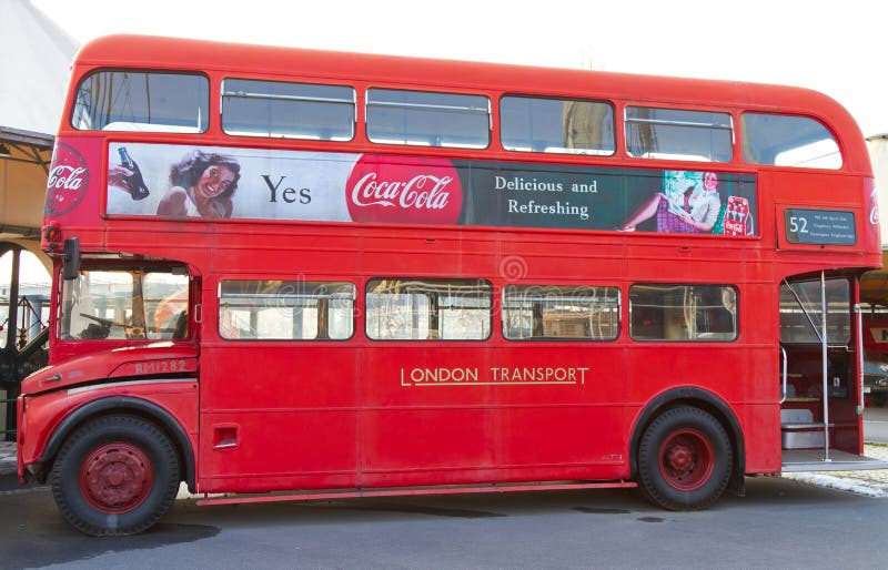 Red Double Decker editorial stock photo. Image of double - 23953443