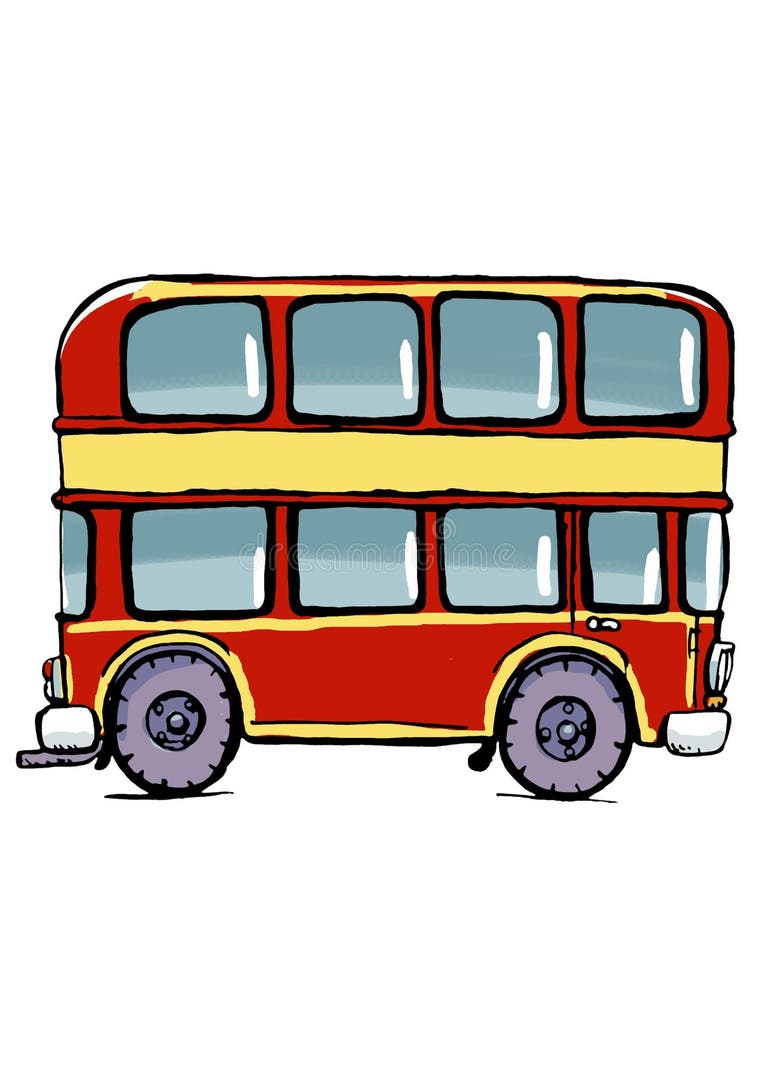 London Red Bus Drawing Stock Illustrations – 618 London Red Bus Drawing ...