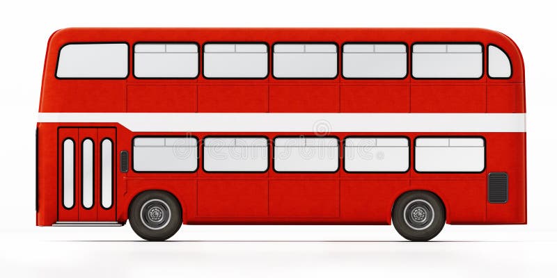 Classic Red Double Decker Bus Stock Illustrations – 307 Classic Red ...