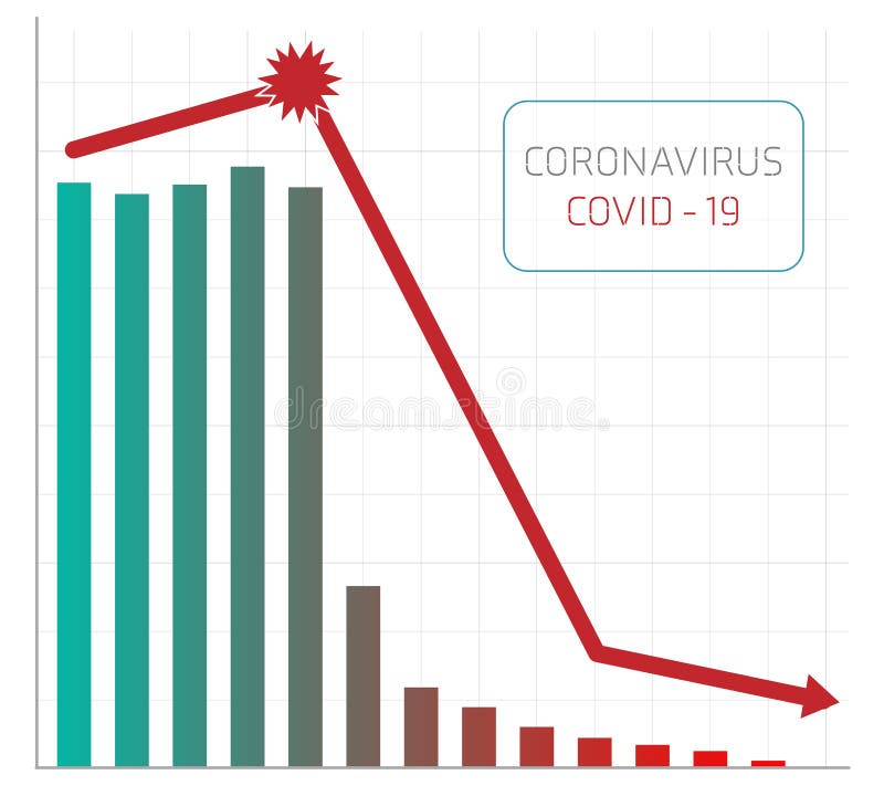 Red down graph stock vector. Illustration of finance - 176262646